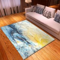 China Customizable Marble Polyester Carpet 1.6x2.3m Living Room Bedroom Floor Mat for sale