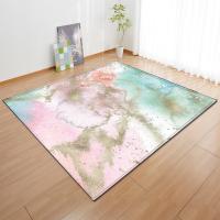 China Customizable Marble Polyester Carpet 1.6x2.3m Living Room Bedroom Floor Mat for sale