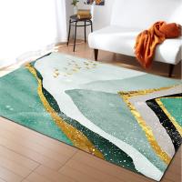 China Customizable Marble Polyester Carpet 1.6x2.3m Living Room Bedroom Floor Mat for sale