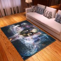 China Custom Polyester Skeleton Floor Mat 150x210cm Machine Washable Living Room Carpet for sale