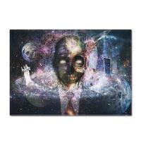 China Custom Polyester Skeleton Floor Mat 150x210cm Machine Washable Living Room Carpet for sale