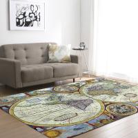 China Customizable Vintage Polyester Carpet 152x244cm Machine Woven Living Room Bedroom Floor Mat for sale