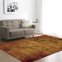 China Customizable Vintage Polyester Carpet 152x244cm Machine Woven Living Room Bedroom Floor Mat for sale