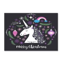 China Custom Cartoon Unicorn Polyester Carpet Floor Mat 80x120cm Machine Washable for sale