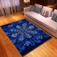China Custom Vintage Polyester Carpet 1.2x1.6m Machine Woven Floor Mat for Living Room Bedroom for sale