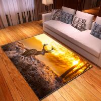 China Custom Vintage Polyester Carpet 1.2x1.6m Machine Woven Floor Mat for Living Room Bedroom for sale