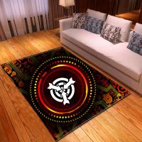 China Custom Vintage Polyester Carpet 1.2x1.6m Machine Woven Floor Mat for Living Room Bedroom for sale