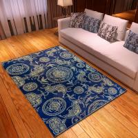 China Custom Vintage Polyester Carpet 1.2x1.6m Machine Woven Floor Mat for Living Room Bedroom for sale