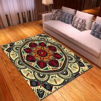 China Custom Vintage Polyester Carpet 1.2x1.6m Machine Woven Floor Mat for Living Room Bedroom for sale