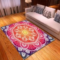 China Custom Vintage Polyester Carpet 1.2x1.6m Machine Woven Floor Mat for Living Room Bedroom for sale