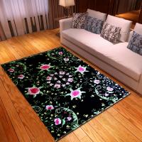 China Custom Vintage Polyester Carpet 1.2x1.6m Machine Woven Floor Mat for Living Room Bedroom for sale