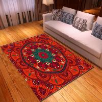 China Custom Vintage Polyester Carpet 1.2x1.6m Machine Woven Floor Mat for Living Room Bedroom for sale