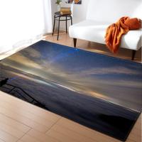 China 1.2x1.6m Starry Sky Polyester Machine Washable Carpet Bedroom Floor Mat Custom Size for sale