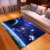 China Custom Round Polyester Carpet 100% Polyester Machine Washable Floor Mat for Living Room Bedroom for sale