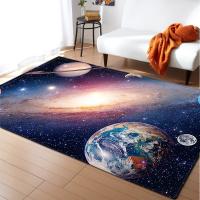 China Custom Round Polyester Carpet 100% Polyester Machine Washable Floor Mat for Living Room Bedroom for sale
