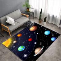 China Custom Round Polyester Carpet 100% Polyester Machine Washable Floor Mat for Living Room Bedroom for sale