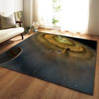 China Custom Round Polyester Carpet 100% Polyester Machine Washable Floor Mat for Living Room Bedroom for sale
