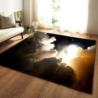 China Custom Round Polyester Carpet 100% Polyester Machine Washable Floor Mat for Living Room Bedroom for sale