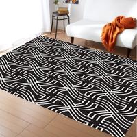 China Custom 3D Floor Painting Polyester Carpet Anti Slip Water Absorbing Mat 80x120cm for sale