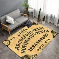 China Custom 3D Floor Painting Polyester Carpet Anti Slip Water Absorbing Mat 80x120cm for sale