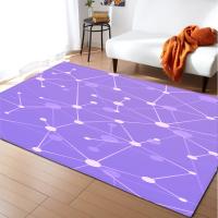 China Custom Size Round Polyester Carpet 100% Polyester Machine Washable Floor Mat for Living Room Bedroom for sale