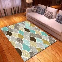 China Custom Size Round Polyester Carpet 100% Polyester Machine Washable Floor Mat for Living Room Bedroom for sale