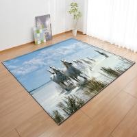 China Custom Size Round Polyester Carpet 100% Polyester Machine Washable Floor Mat for Living Room Bedroom for sale