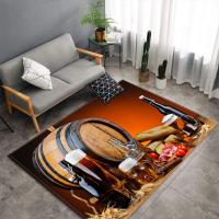 China Custom Size Round Polyester Carpet 100% Polyester Machine Washable Floor Mat for Living Room Bedroom for sale