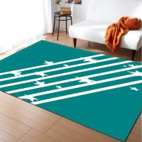 China Wholesale Custom Round Polyester Carpet Floor Mat 1.5x2m Machine Washable for sale