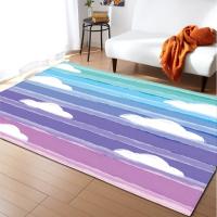 China Wholesale Custom Round Polyester Carpet Floor Mat 1.5x2m Machine Washable for sale