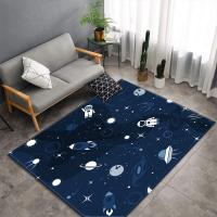 China Wholesale Custom Round Polyester Carpet Floor Mat 1.5x2m Machine Washable for sale