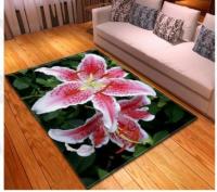 China Wholesale Custom Round Polyester Carpet Floor Mat 1.5x2m Machine Washable for sale