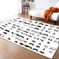China Wholesale Custom Round Polyester Carpet Floor Mat 1.5x2m Machine Washable for sale