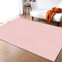 China Custom Round Polyester Carpet 1.5x2m Machine Washable Floor Mat for Living Room Bedroom for sale