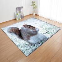 China Custom Round Polyester Carpet 1.5x2m Machine Washable Floor Mat for Living Room Bedroom for sale