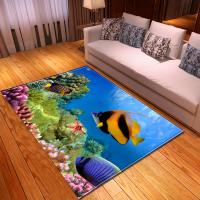 China Custom Round Polyester Carpet 1.5x2m Machine Washable Floor Mat for Living Room Bedroom for sale