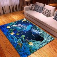 China Custom Round Polyester Carpet 1.5x2m Machine Washable Floor Mat for Living Room Bedroom for sale