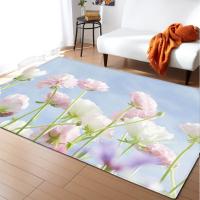 China Customizable Non Skid 3D Printed Polyester Rug 100x120cm Living Room Area Carpet for sale