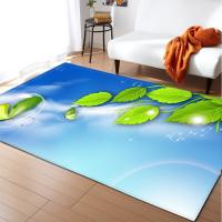 China Customizable Non Skid 3D Printed Polyester Rug 100x120cm Living Room Area Carpet for sale