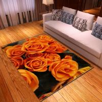 China Customizable Non Skid 3D Printed Polyester Rug 100x120cm Living Room Area Carpet for sale