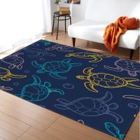 China Customizable Non Skid 3D Printed Polyester Rug 100x120cm Living Room Area Carpet for sale