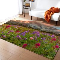 China Customizable Non Skid 3D Printed Polyester Rug 100x120cm Living Room Area Carpet for sale