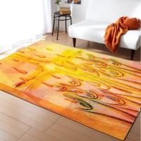 China Customizable Non Skid 3D Printed Polyester Rug 100x120cm Living Room Area Carpet for sale