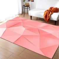 China Customizable Non Skid 3D Printed Polyester Rug 100x120cm Living Room Area Carpet for sale