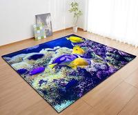 China Customizable Non Skid 3D Printed Polyester Rug 100x120cm Living Room Area Carpet for sale