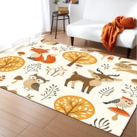 China Customizable Non Skid 3D Printed Polyester Rug 100x120cm Living Room Area Carpet for sale