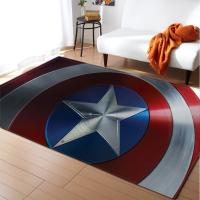 China Customizable Non Skid 3D Printed Polyester Rug 100x120cm Living Room Area Carpet for sale