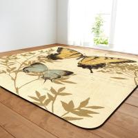 China Customizable Round Polyester Living Room Carpet 80x120cm Machine Washable Floor Mat for sale