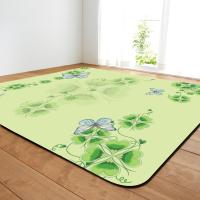 China Customizable Round Polyester Living Room Carpet 80x120cm Machine Washable Floor Mat for sale