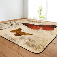 China Customizable Round Polyester Living Room Carpet 80x120cm Machine Washable Floor Mat for sale